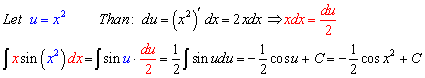 Integration by Substitution - Free math help